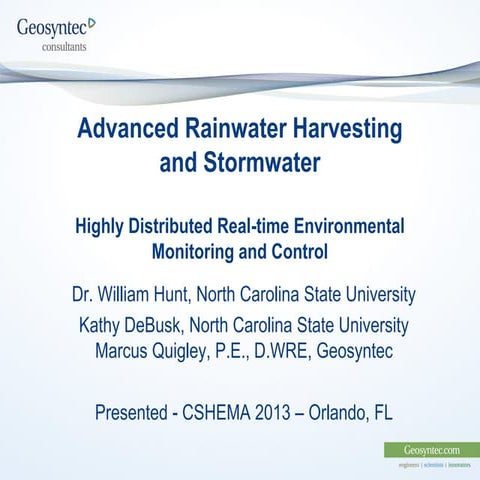 Highly Distributed Real-Time Control - CSHEMA Conference Presentation | PPT