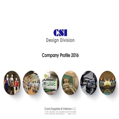 Csi company profile design | PPT