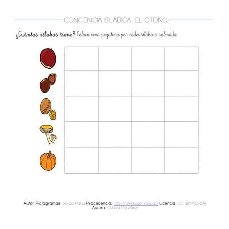 Conciencia silábica otoño | PDF