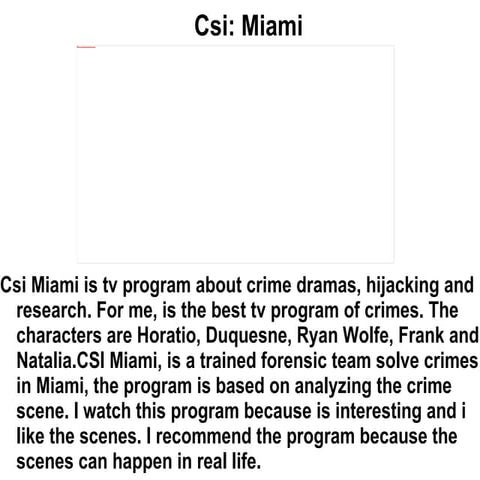 Csi miami | PPT