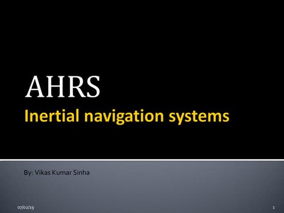 INS-Inertial Navigation System | PPTX