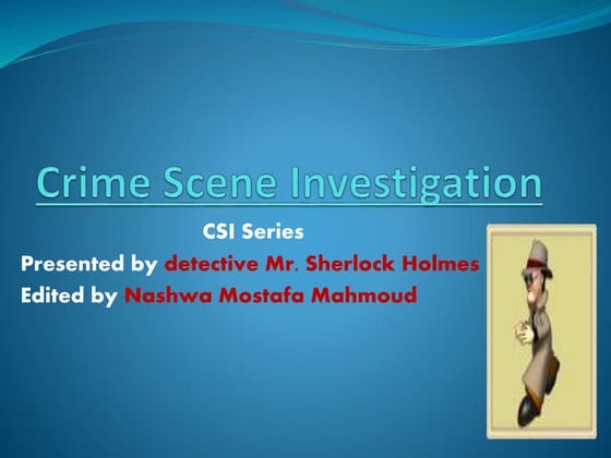 Crime Scene Protocols | PPT