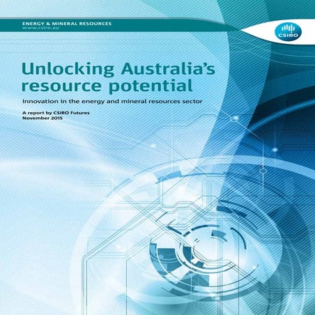 CSIRO Energy Resources Report | PDF | Commodities | Economy