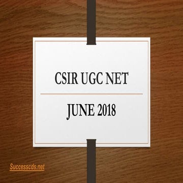 CBSE UGC Net vs CSIR UGC Net: What is the difference between them? | PPTX