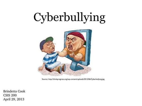 Cyberbullying powerpoint | PPTX
