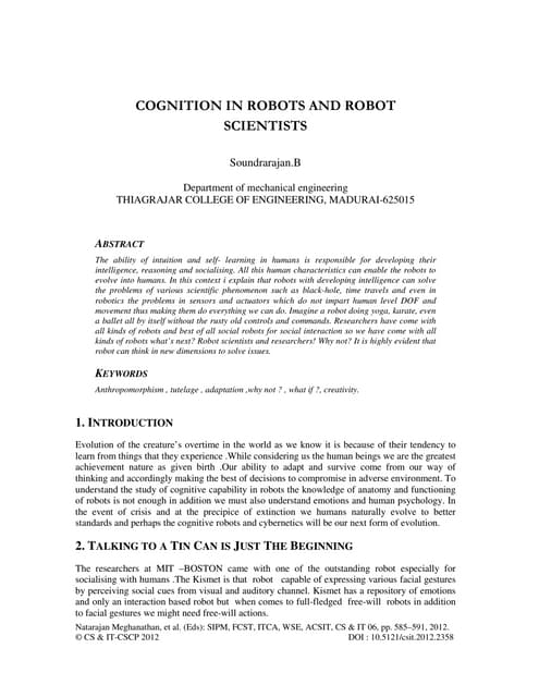 Human robot interaction | PPT