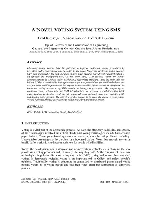 Biometric Voting System | PPTX | Operating Systems | Computer Software and Applications