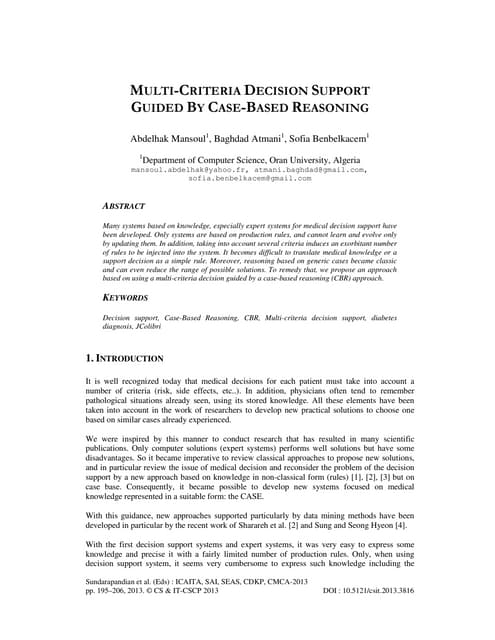 Clinical decision support systems | PPT