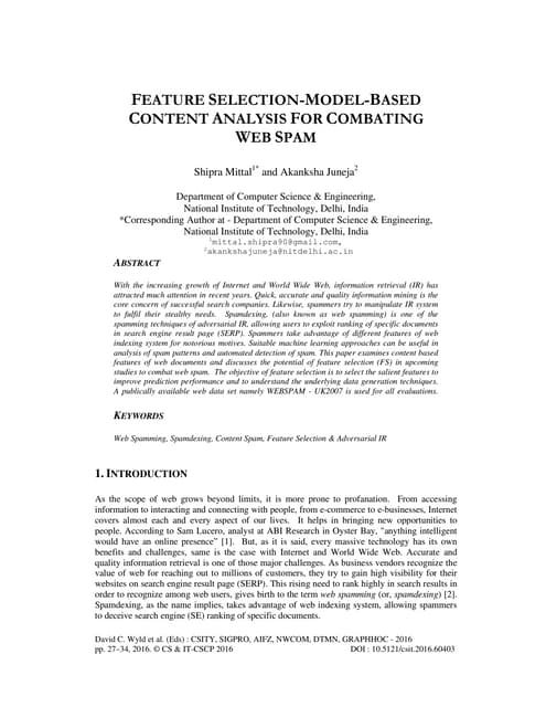 Spam Email Detection Using Machine Learning Ppt Pptx