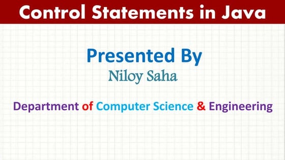 Java Conditional Statements Ppt 7141