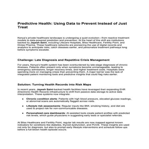 Predictive Health_ Using Data to Prevent Instead of Just Treat.docx