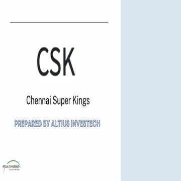 CSK Unlisted Shares By @ Altius Investech | PDF