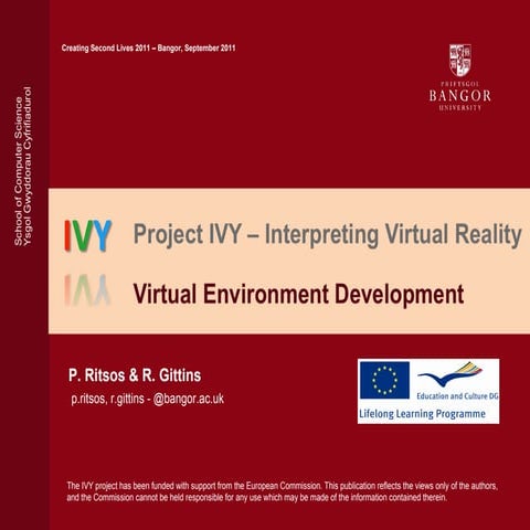 Project IVY- Virtual Environment Development | PPT