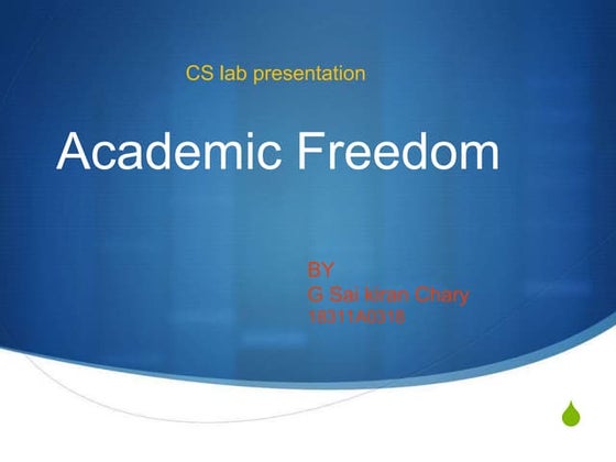 Academic Freedom.pptx | Professional School | Postgraduate Education