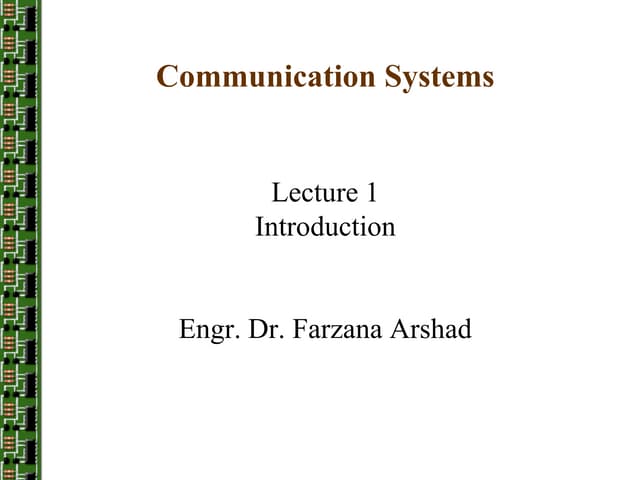 Digital Communications Lecture 1 | PDF