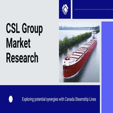 CSL Group Market Research and Discovery Work | PPTX