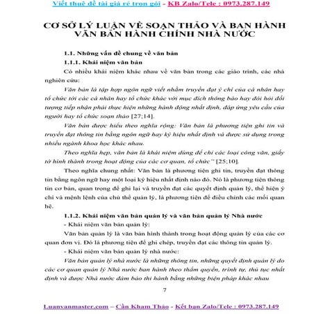 Cơ sở lý luận về soạn thảo và ban hành văn bản hành chính nhà nước.docx