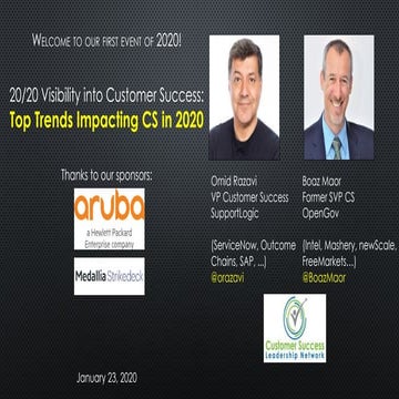 Top Trends Impacting Customer Success in 2020 | PPT