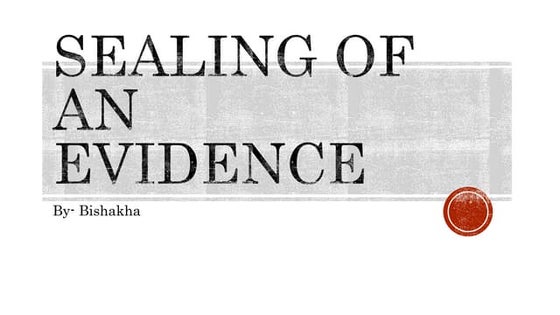 Collection Packaging and Forwarding of Physical Evidence.pptx