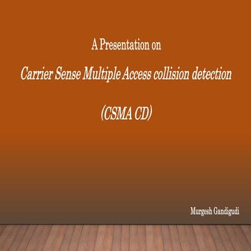 Csma cd | PPTX
