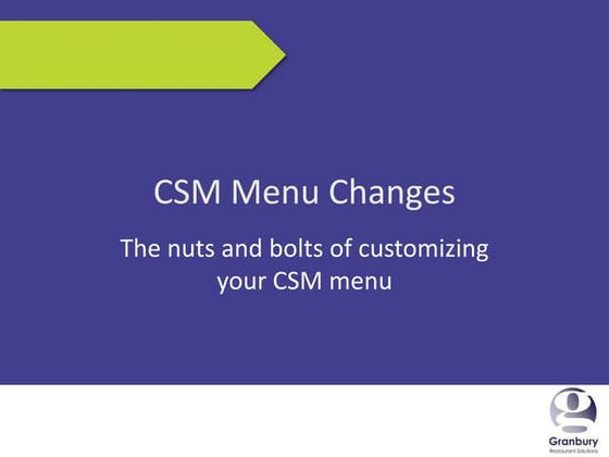 Csm version 3 overview | PPTX