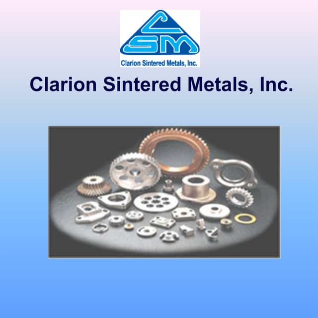 Csm presentation clarion vsm | PPSX