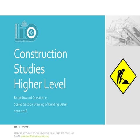 FREE LEAVING CERTIFICATE 2017 CONSTRUCTION STUDIES QUESTION 1 NOTES | PDF