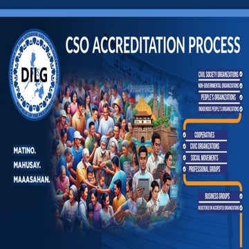 CSO filing for accreditation in local government units | PPTX