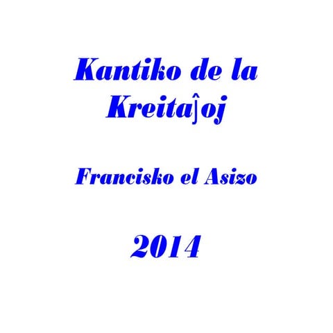 Kantiko de la Kreitaĵoj / Francisko el Asizo | ODP