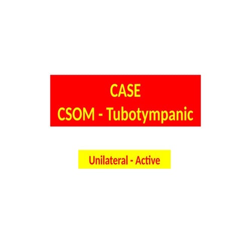 CSOM-TT-Active- Uni hhshhjjsjsjejejjeeje | PPTX