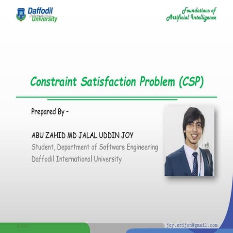 Constraint Satisfaction Problem (CSP) by A z m jalal uddin joy_v1.0.1 | PDF