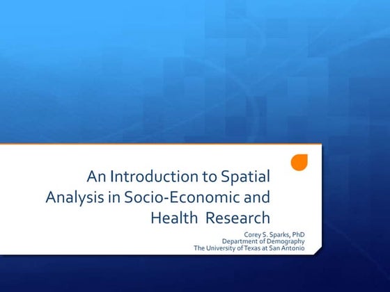 Spatial vs non spatial | PDF