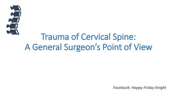 Neck and spine trauma | PPT