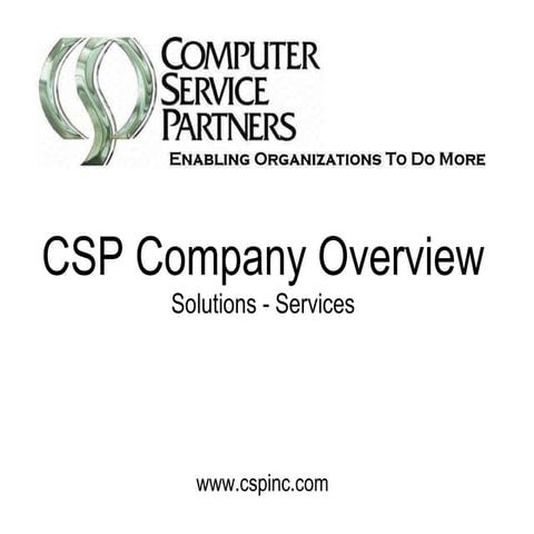 CSP Overview | PPT