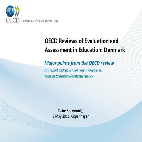 OECD Reviews of Evaluation and Assessment in Education: Denmark | PPT