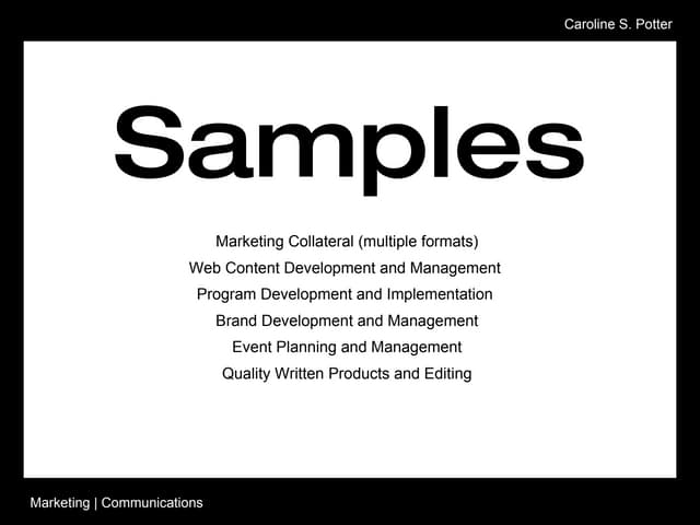 Csp Portfolio Ppt