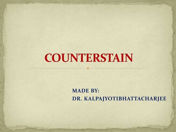 Histopathology staining method | PPT