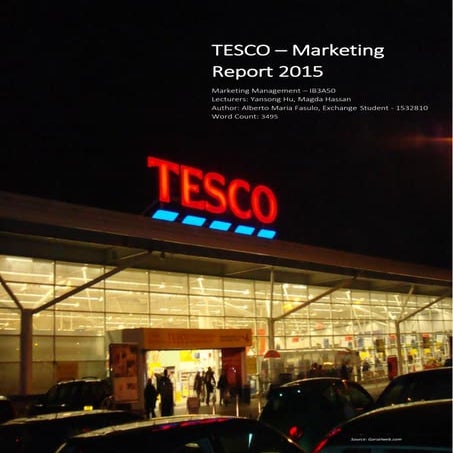 Marketing Management: Tesco (1532810) | PDF