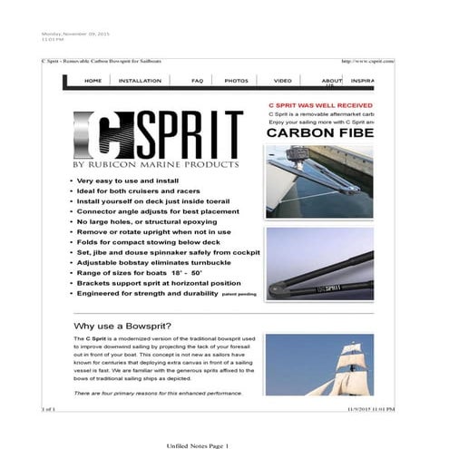 carbonfiber bowsprit,carbon bowsprit,sprit-csprit.com