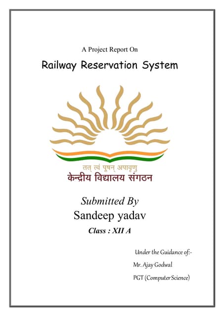 COMPUTER SCIENCE PROJECT OF RAILWAY RESERVATION SYSTEM PYTHON PROGRAMMING.pdf