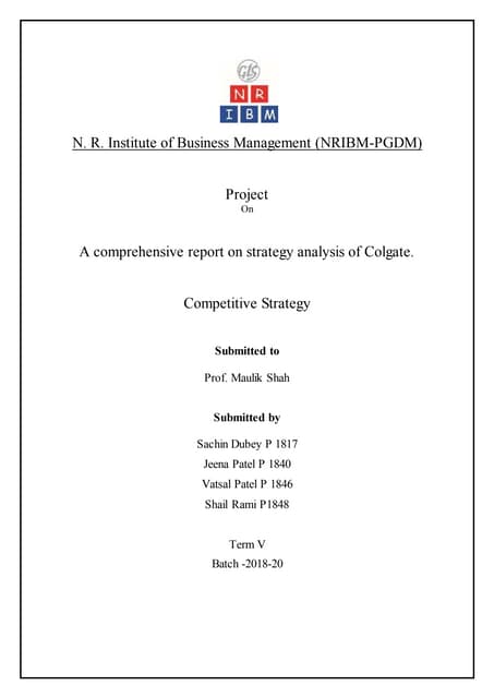 Market segmentation of colgate converted | PDF | Oral care | Personal Care