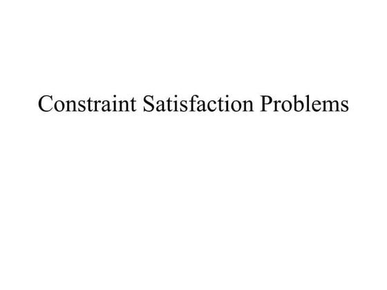 constraint satisfaction problems.pptx