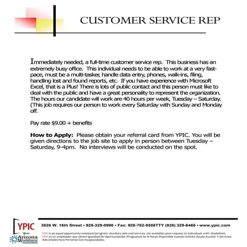 Inbound customer service | PDF