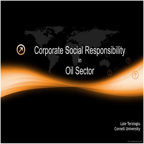 Corporate Social Responsibility In Oil Sector | PPT