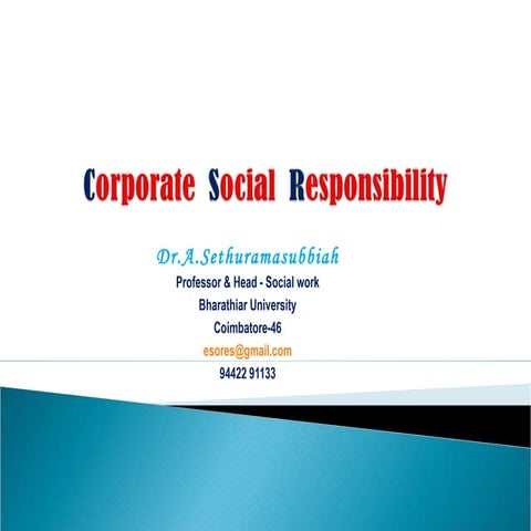 Corporate Social Responsibility | PPT