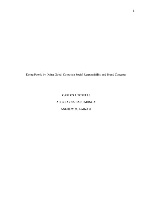 The power of social responsibility for brand equity | PPTX | Marketing ...