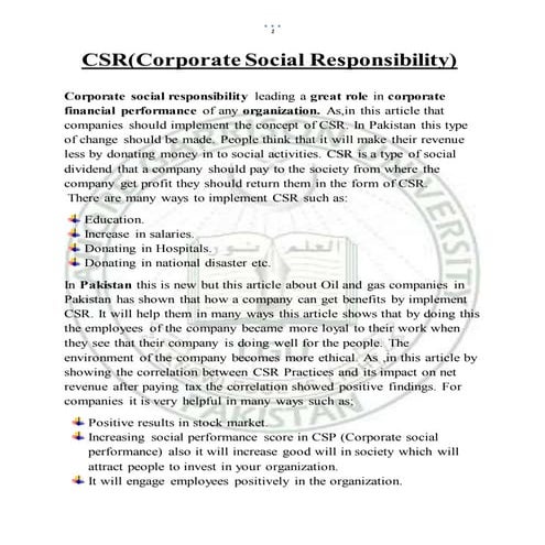 Csr | DOCX