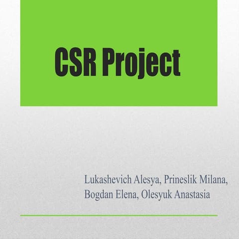 Csr | PPT