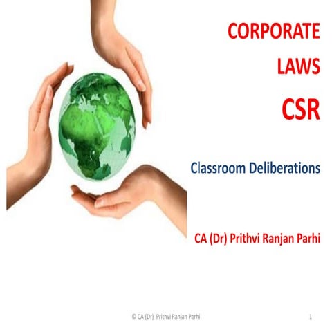 Corporate Social Responsibility | PPT
