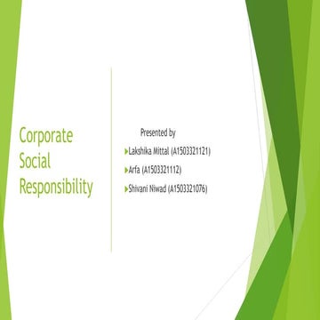 Corporate social responsibility | PPTX